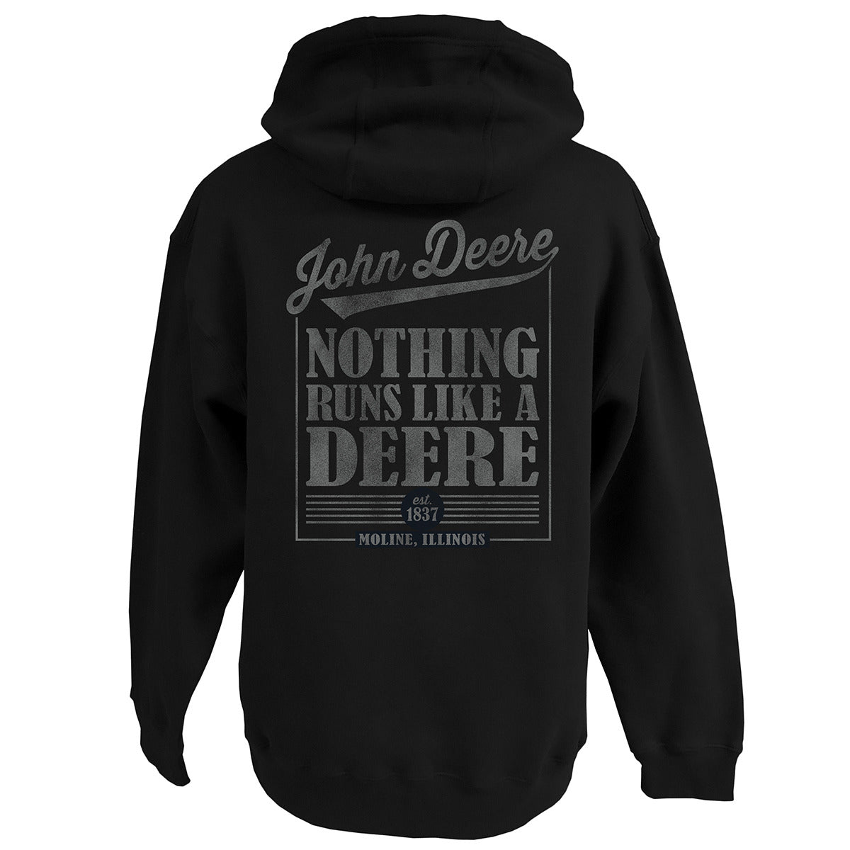 John Deere Men's Black NRLAD Hoodie w Enns Brothers Logo — Enns ...